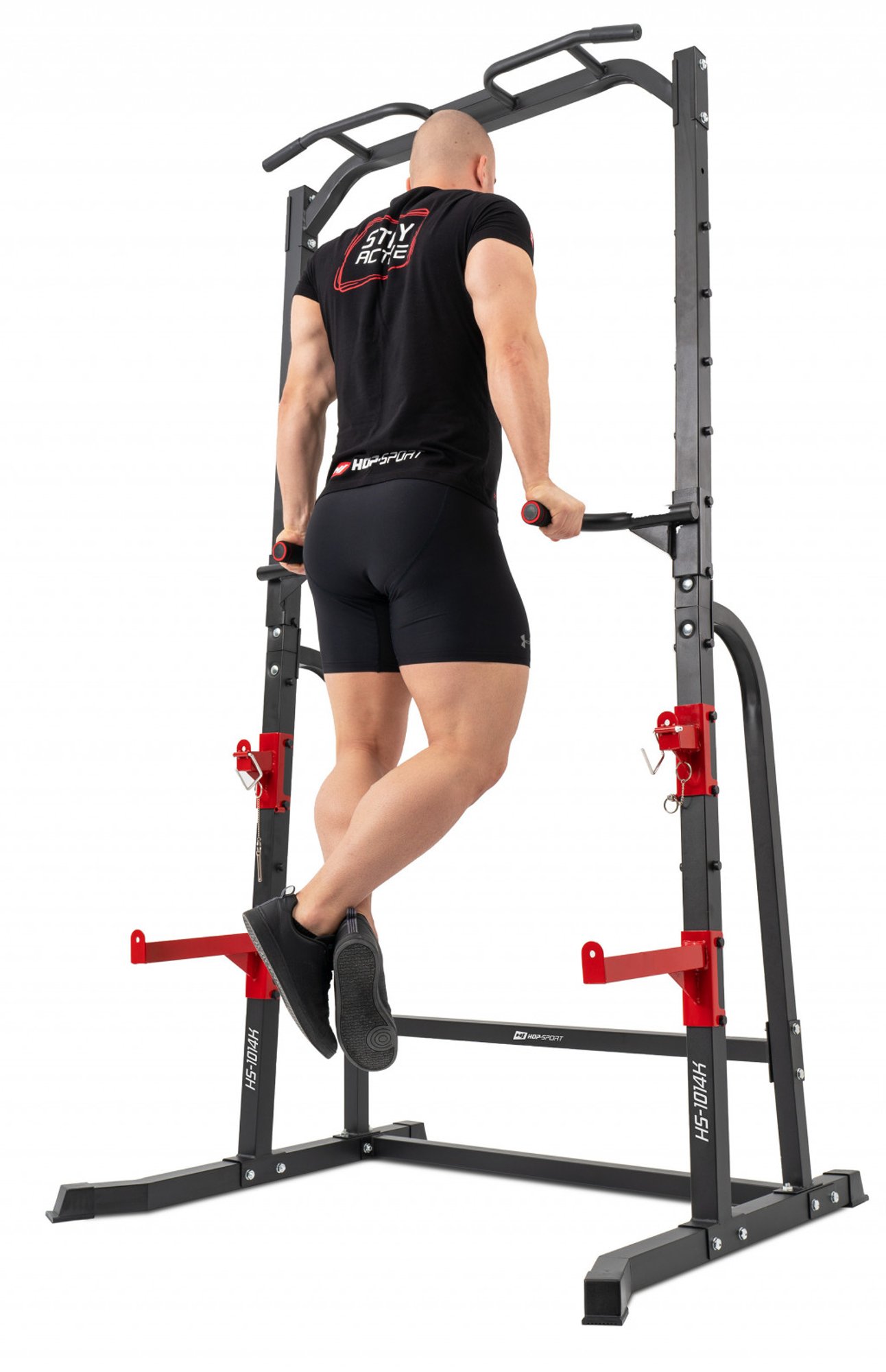 Hop-Sport.com | Power Tower With Spotter Arms HS-1014K - Dip Bars ...